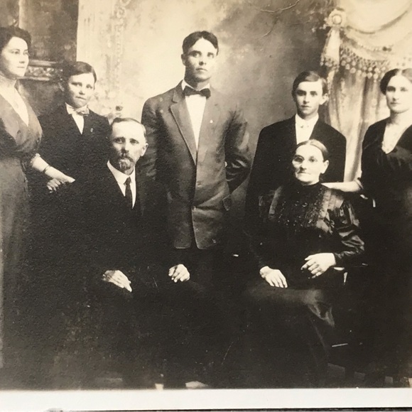 Other | Antique Photo Of Wealthy Victorian Family Vintage Postcard ...